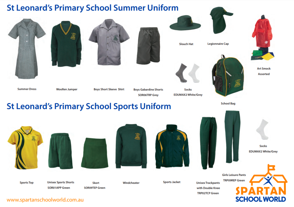 School Uniforms - St Leonards Catholic Primary School