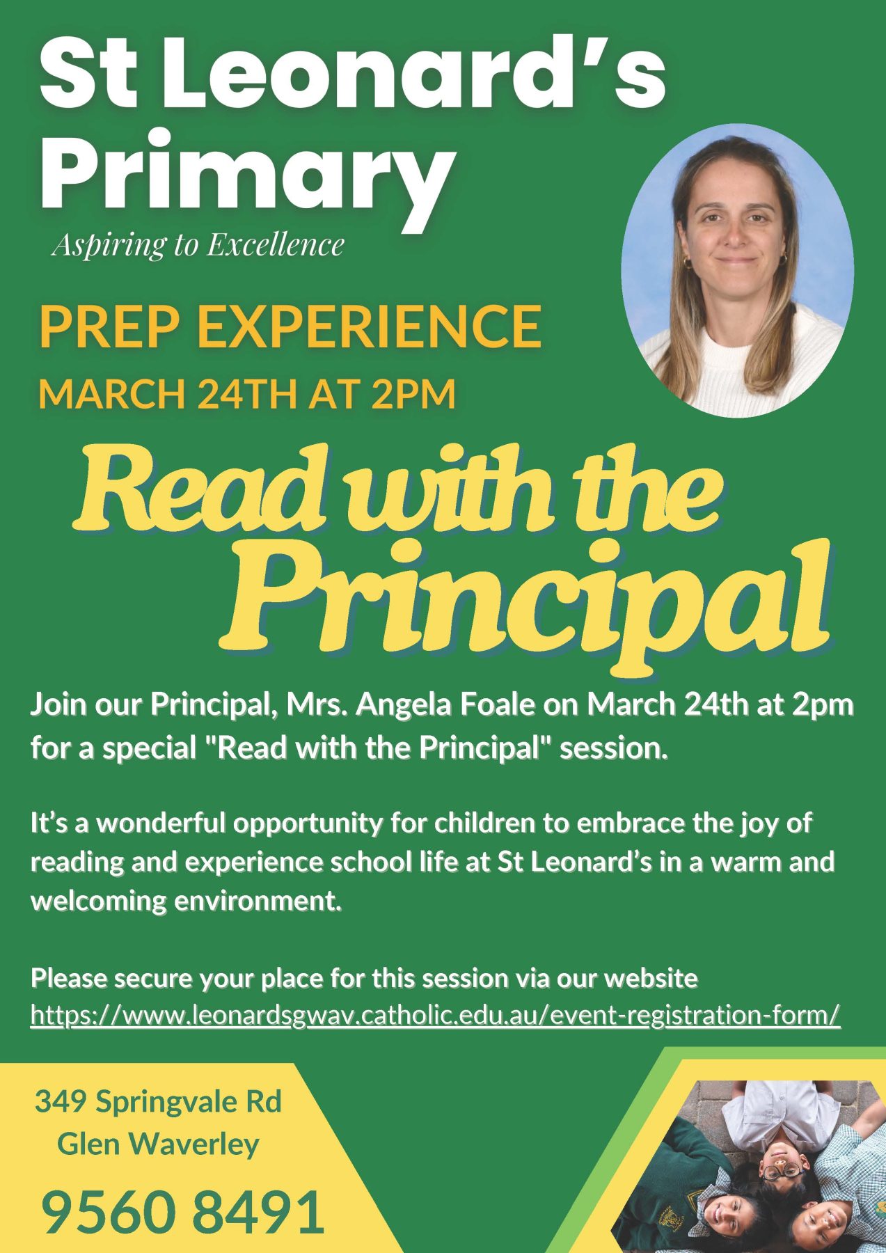 Prep 2026 Experience Day - Read with the Principal - St Leonards ...
